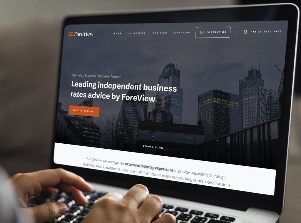 Fore-View - Portfolio - Website by Cude Design